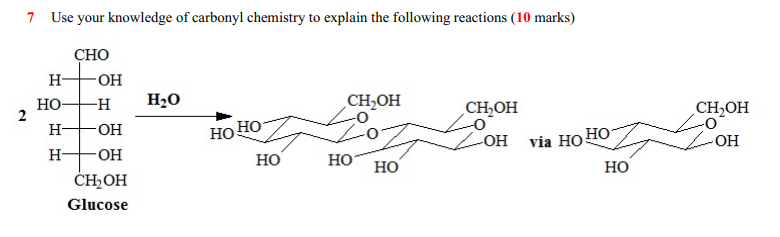 Solved 7 Use your knowledge of carbonyl chemistry to explain | Chegg.com