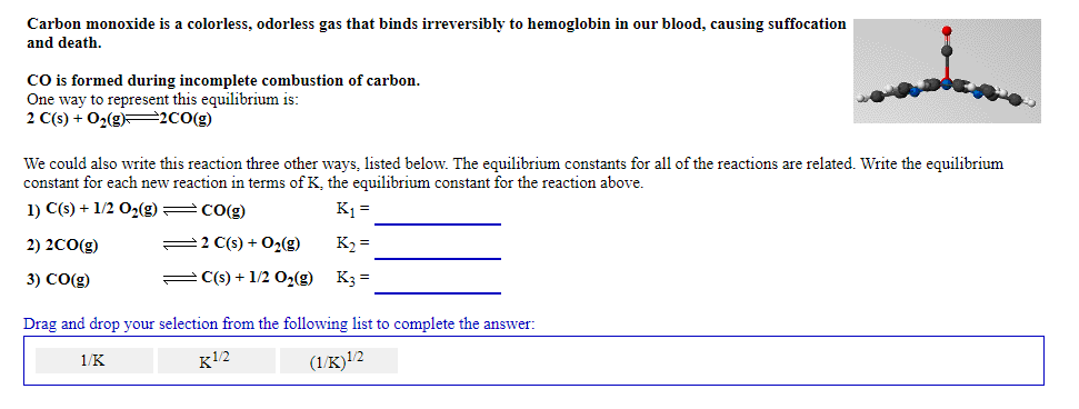 Solved Carbon monoxide is a colorless, odorless gas that | Chegg.com