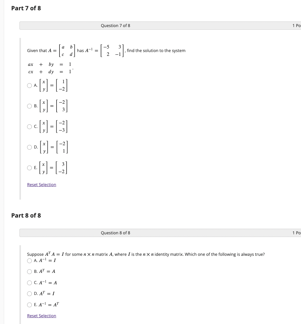 Solved If A=[30−2871] and B=⎣⎡80−44−13⎦⎤, which of the | Chegg.com