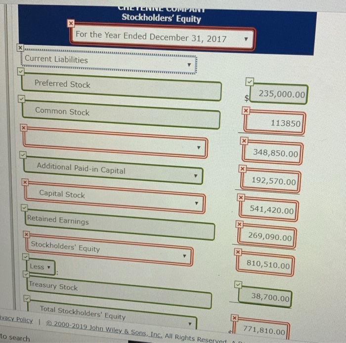 Exercise 15-18 (Part Level Submission) Cheyenne | Chegg.com