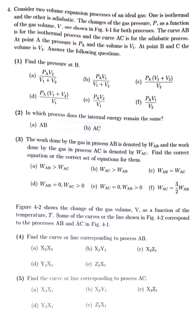 Solved 4. Consider two volume expansion processes of an | Chegg.com