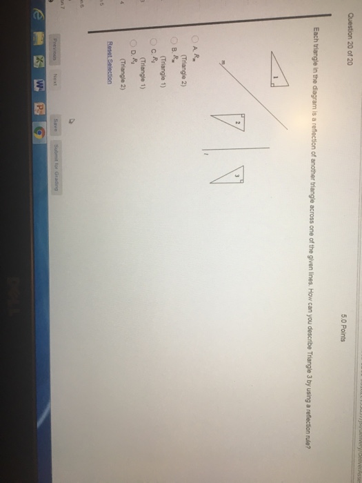 Solved Each triangle in the diagram is a reflection of | Chegg.com