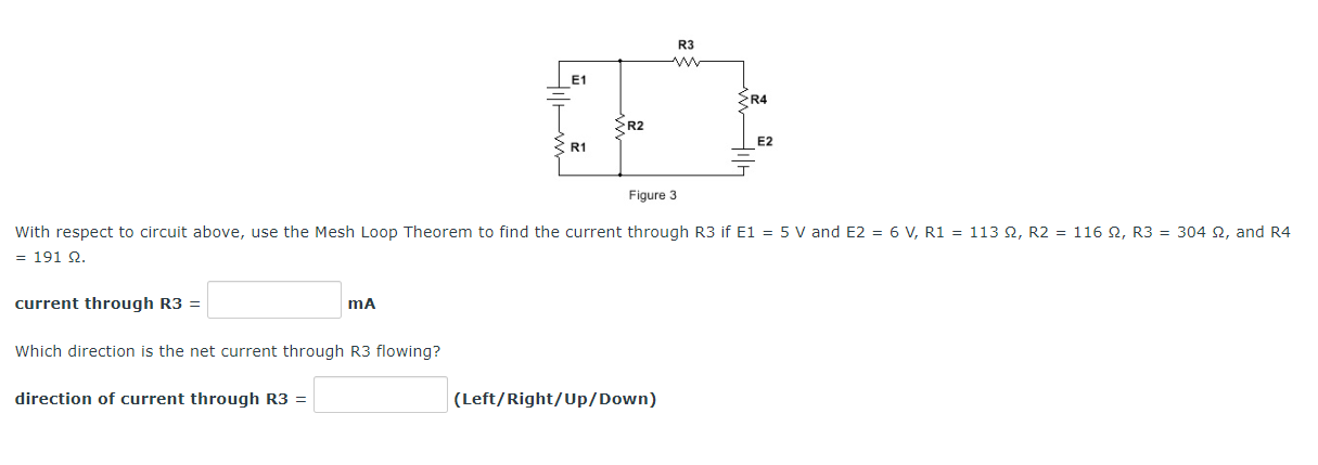 Solved With respect to circuit above, use the Mesh Loop | Chegg.com