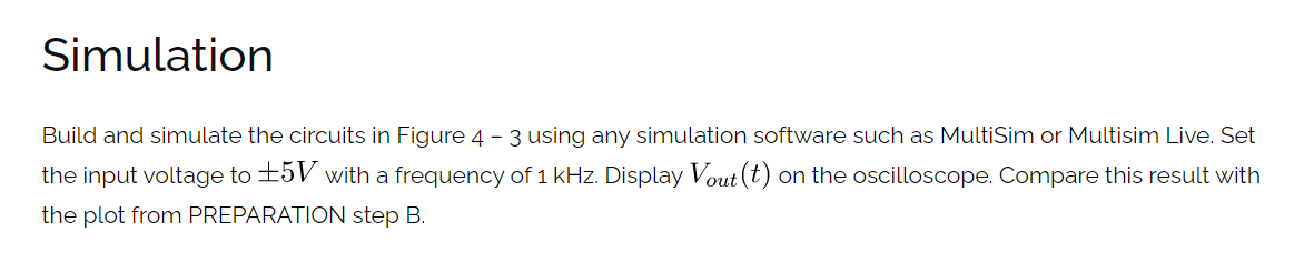 Solved B. Square wave input 1. For the circuits in Figure 4 | Chegg.com