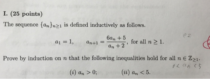 Solved The sequence {a_n}_n greaterthanorequalto 1 is | Chegg.com