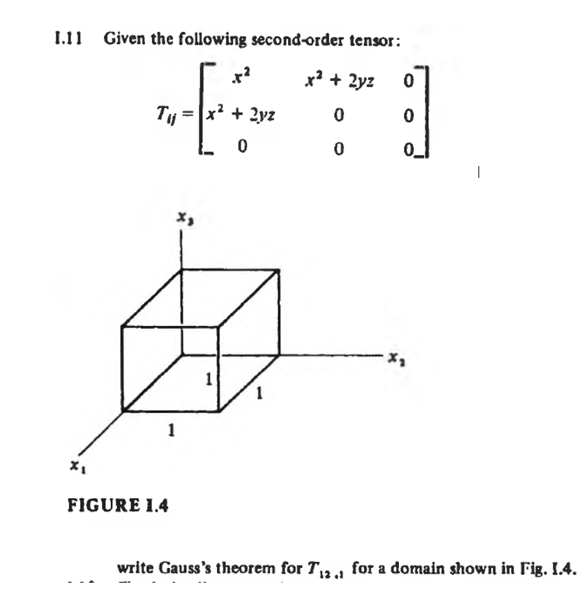 Solved I.11 Given the following second-order tensor: 0 0 0 | Chegg.com