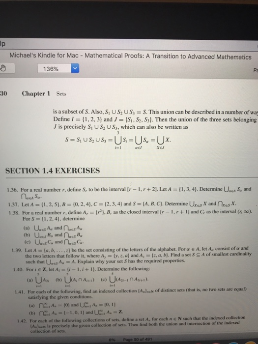Solved Michael's Kindle for Mac - Mathematical Proofs: A | Chegg.com