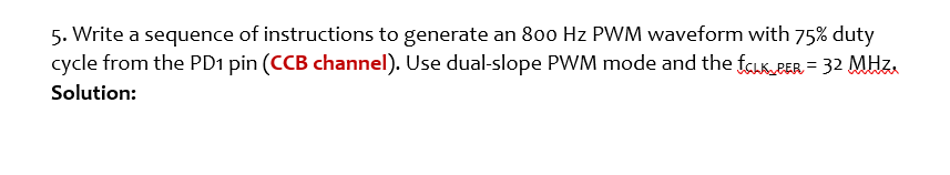 Solved 5. Write a sequence of instructions to generate an | Chegg.com