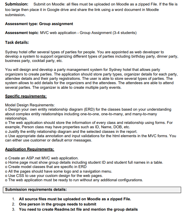 Solved Submission: Submit on Moodle: all files must be | Chegg.com
