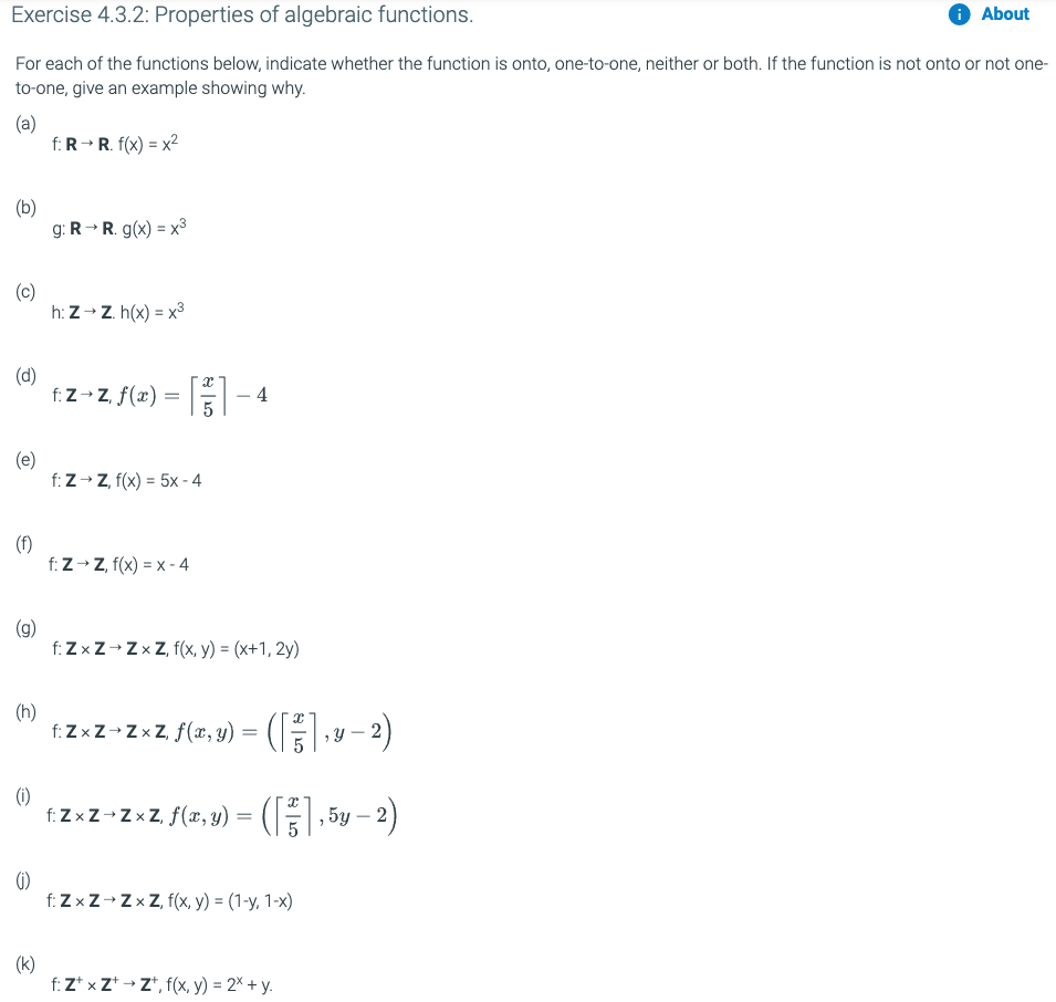 Solved Exercise 432 Properties Of Algebraic Functions 