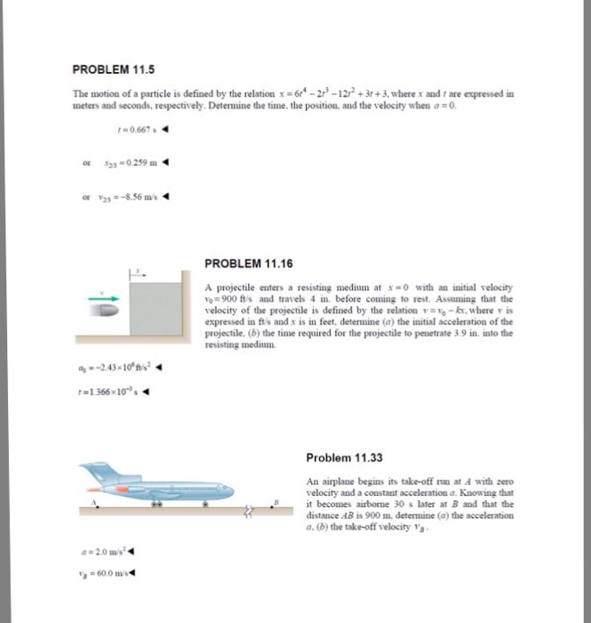 Solved The motion of a particle is defined by the relation x | Chegg.com