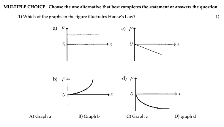 Solved MULTIPLE CHOICE. Choose the one alternative that best | Chegg.com