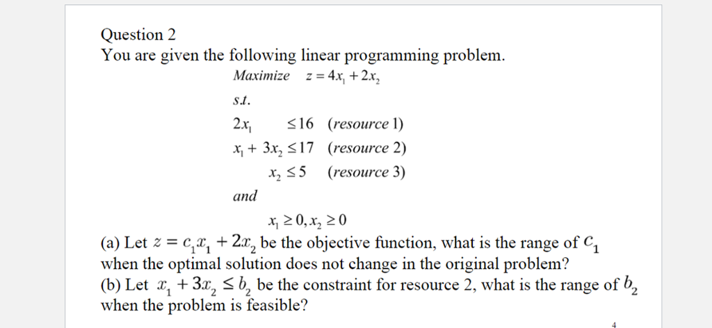 Solved This is Deterministic Operations Research. Please | Chegg.com
