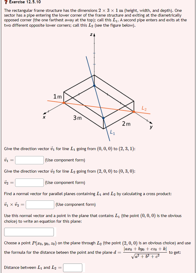 Solved 7 Exercise 12.5.10 The rectangular frame structure | Chegg.com