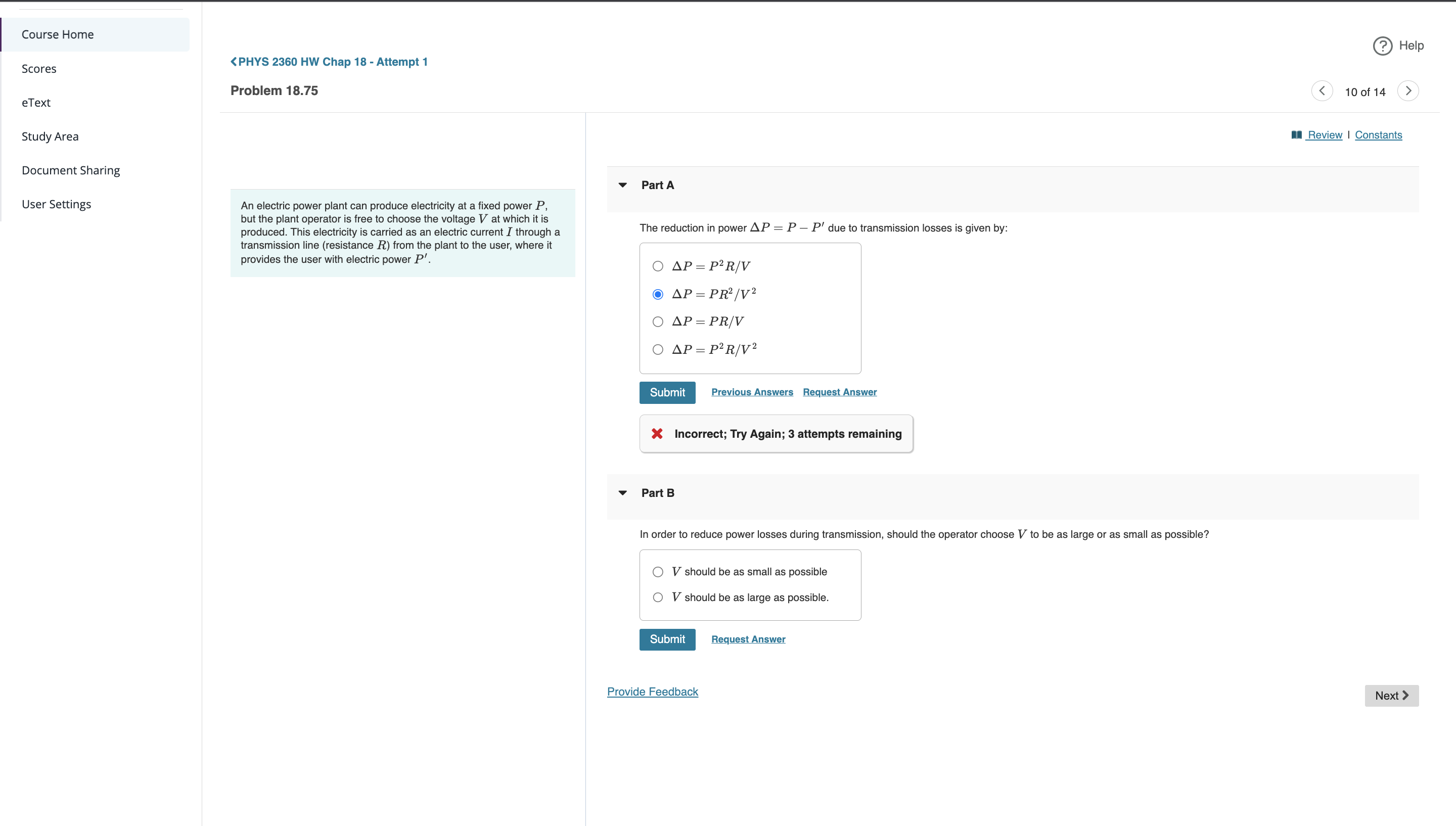 Solved Problem 18.75Study AreaDocument SharingUser | Chegg.com