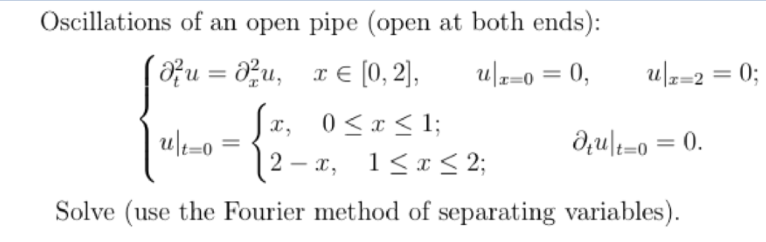 Solved Oscillations of an open pipe (open at both ends): | Chegg.com