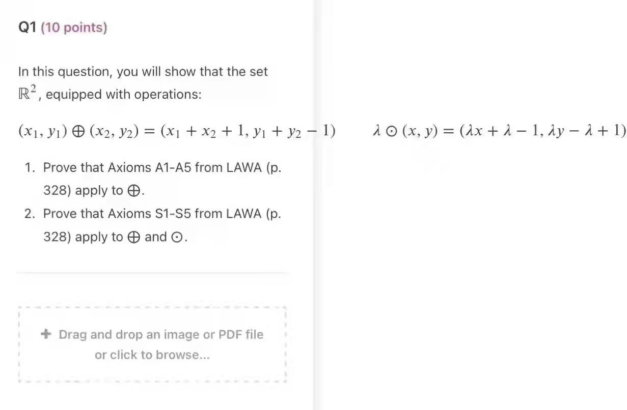 Q1 (10 points) In this question, you will show that | Chegg.com