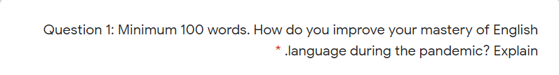Solved Question 1: Minimum 100 words. How do you improve | Chegg.com