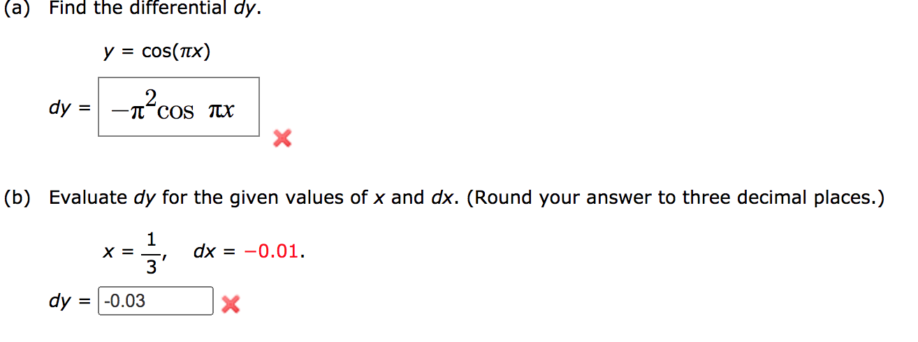 Solved (a) Find the differential dy. X + 4 y = x - 4 dy 16 | Chegg.com