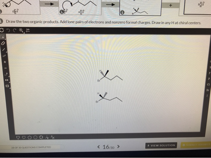 Solved + i Draw the missing curved arrow notation. Add lone | Chegg.com