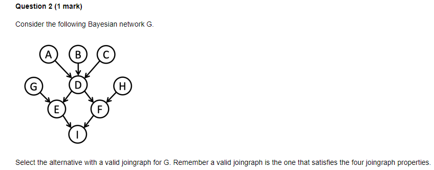 Solved Question 1 (1 mark) Select the correct alternative | Chegg.com Solved Question 1 (1 mark) Select the correct alternative | Chegg.com