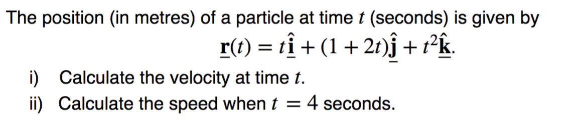 Solved The position (in metres) of a particle at time t | Chegg.com