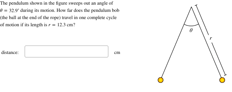 Solved The pendulum shown in the figure sweeps out an angle | Chegg.com