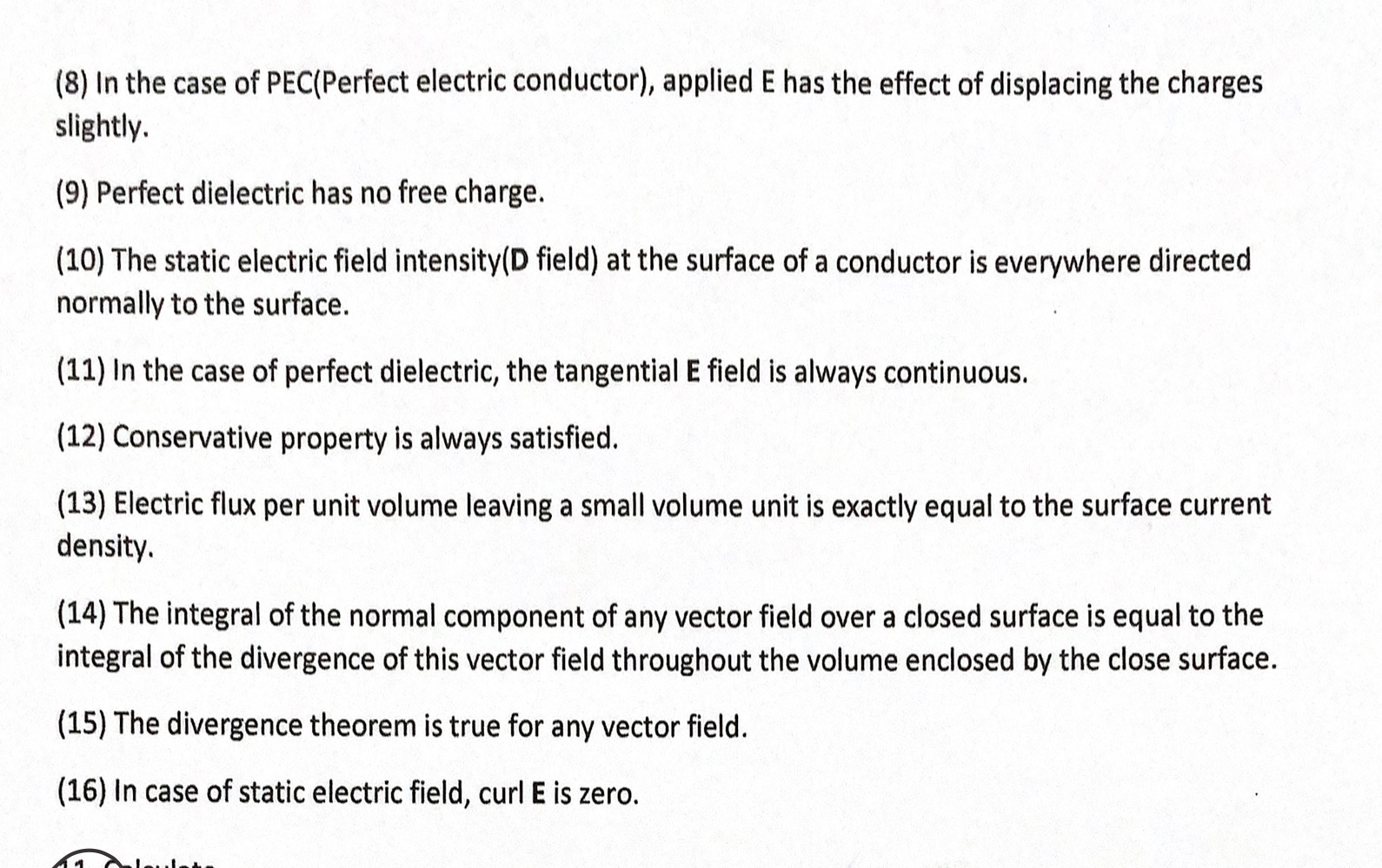 Solved (8) In the case of PEC (Perfect electric conductor), | Chegg.com
