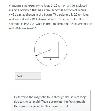 Solved A square, single-turn wire loop L=15 cm on a side is | Chegg.com