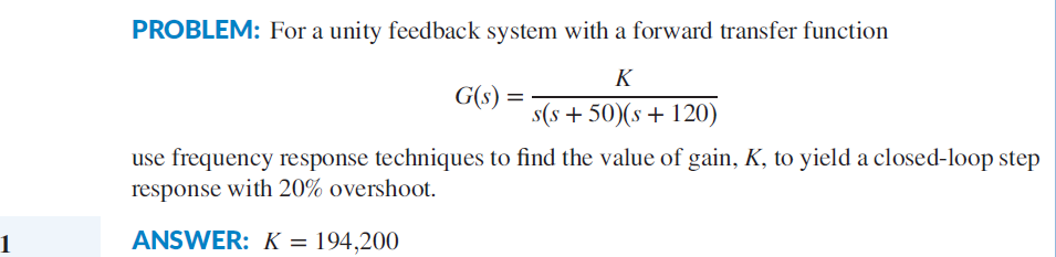 Solved PROBLEM: For a unity feedback system with a forward | Chegg.com