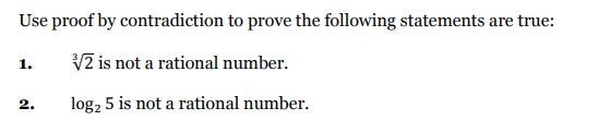 Solved Use proof by contradiction to prove the following | Chegg.com