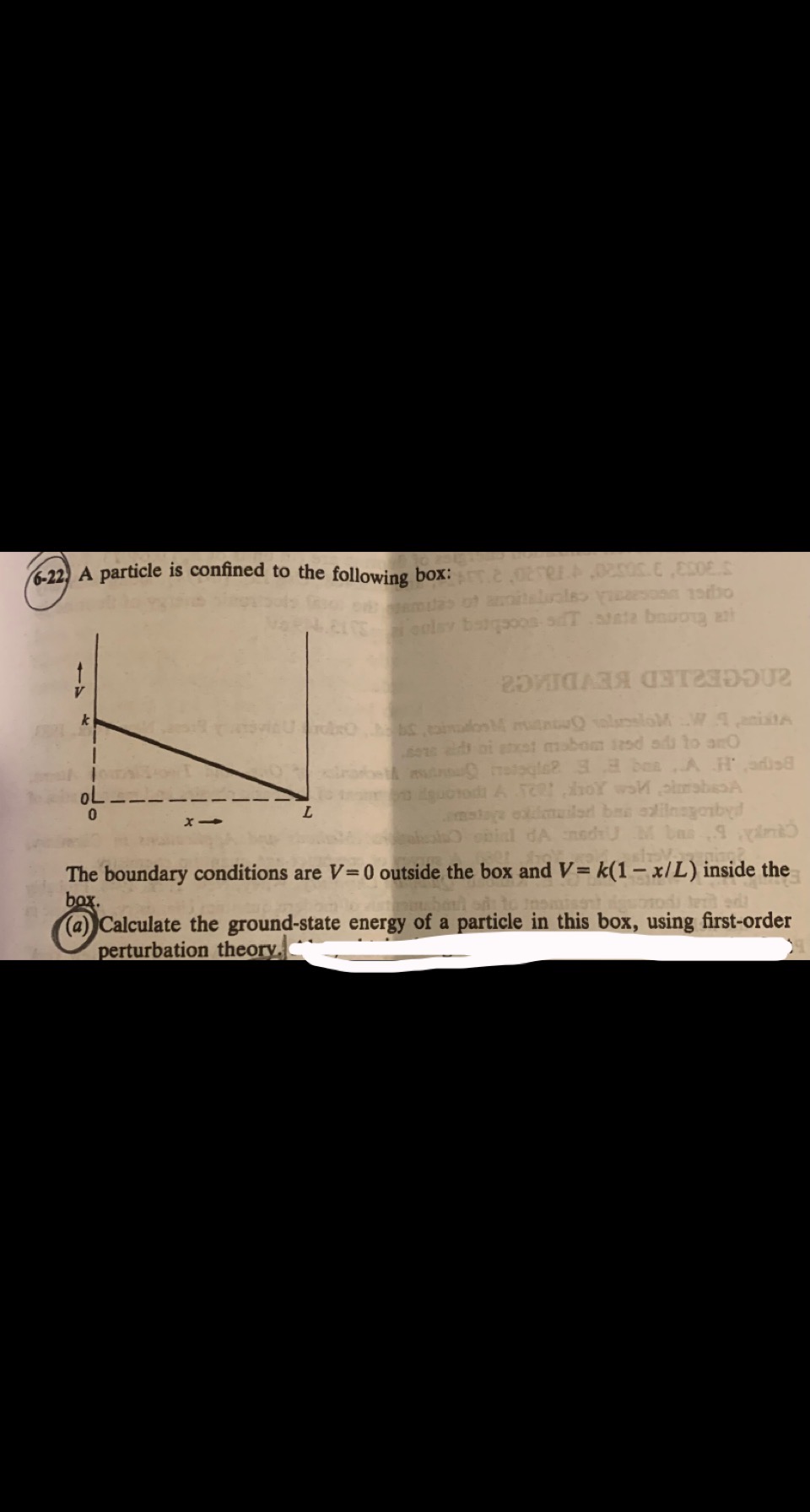 Solved 6-22. A particle is confined to the following box: | Chegg.com
