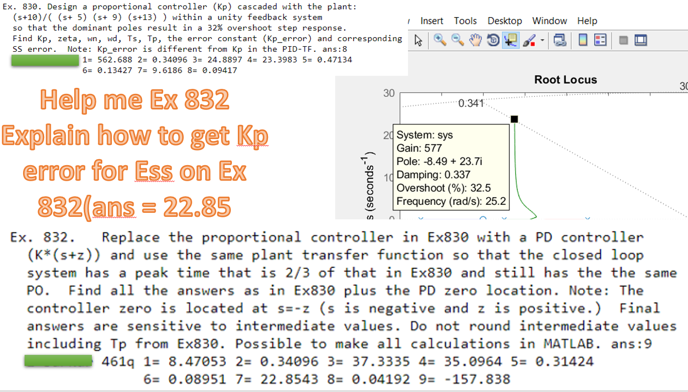 1 DI ЗС Ex. 830. Design a proportional controller | Chegg.com