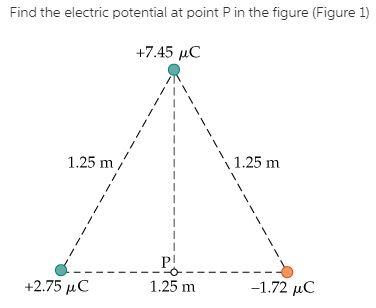 Solved Electronic Potential Point P= 76770.1V Suppose the | Chegg.com