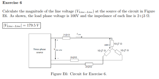 Solved Calculate the magnitude of the line voltage | Chegg.com