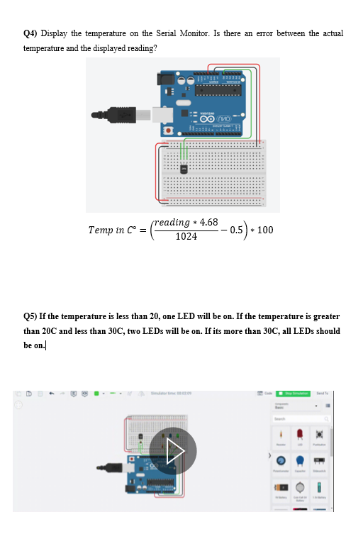 Solved Q4) Display the temperature on the Serial Monitor. Is | Chegg.com