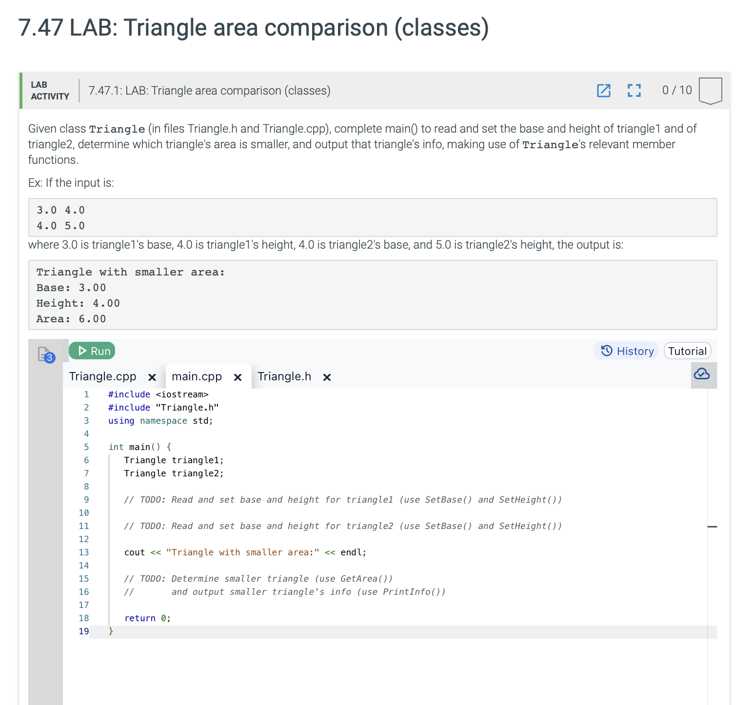 Solved code in c++ ﻿Keeping in mind that you can only edit | Chegg.com