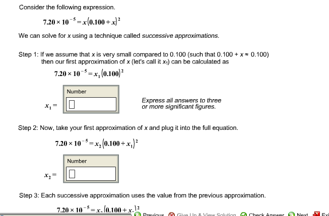 Solved Consider the following expression 7.20x 10x(0.100+ x) | Chegg.com