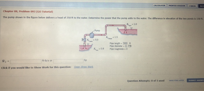 Solved CALCULATOR Chapter 08, Problem 093 (GO Tutorial) The | Chegg.com