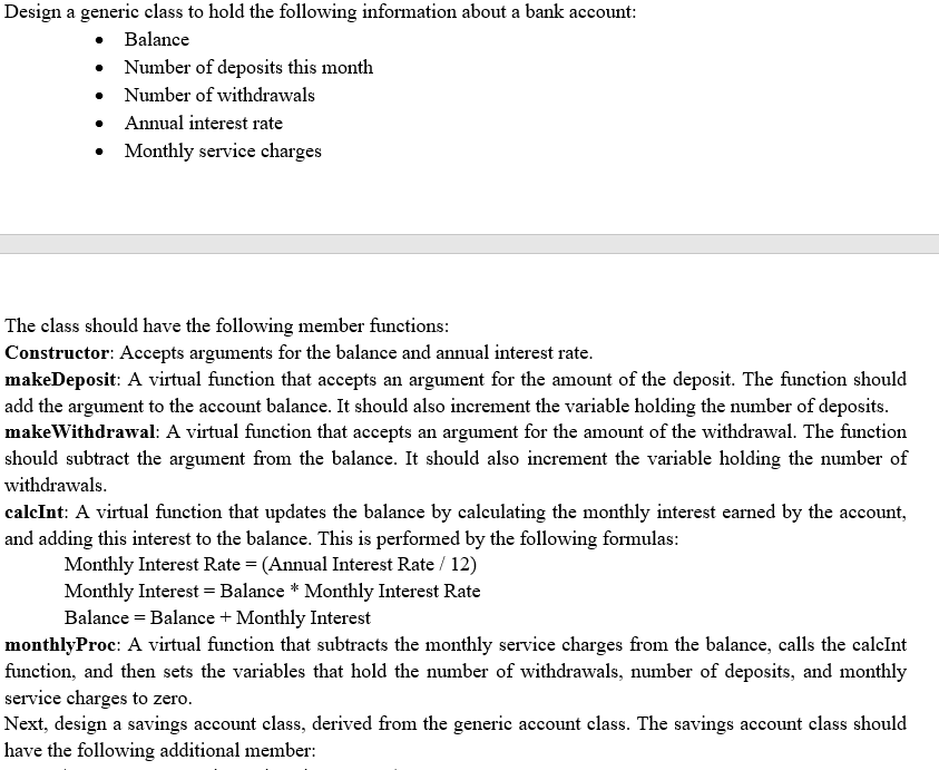Solved . Design a generic class to hold the following | Chegg.com