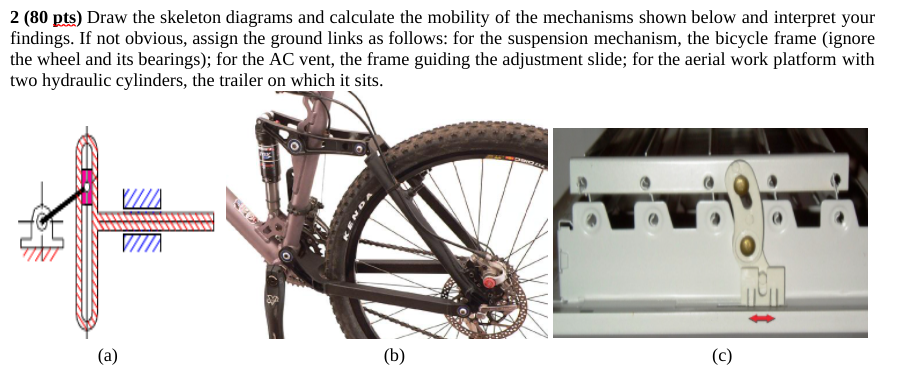 Solved 2 (80 pts) Draw the skeleton diagrams and calculate | Chegg.com