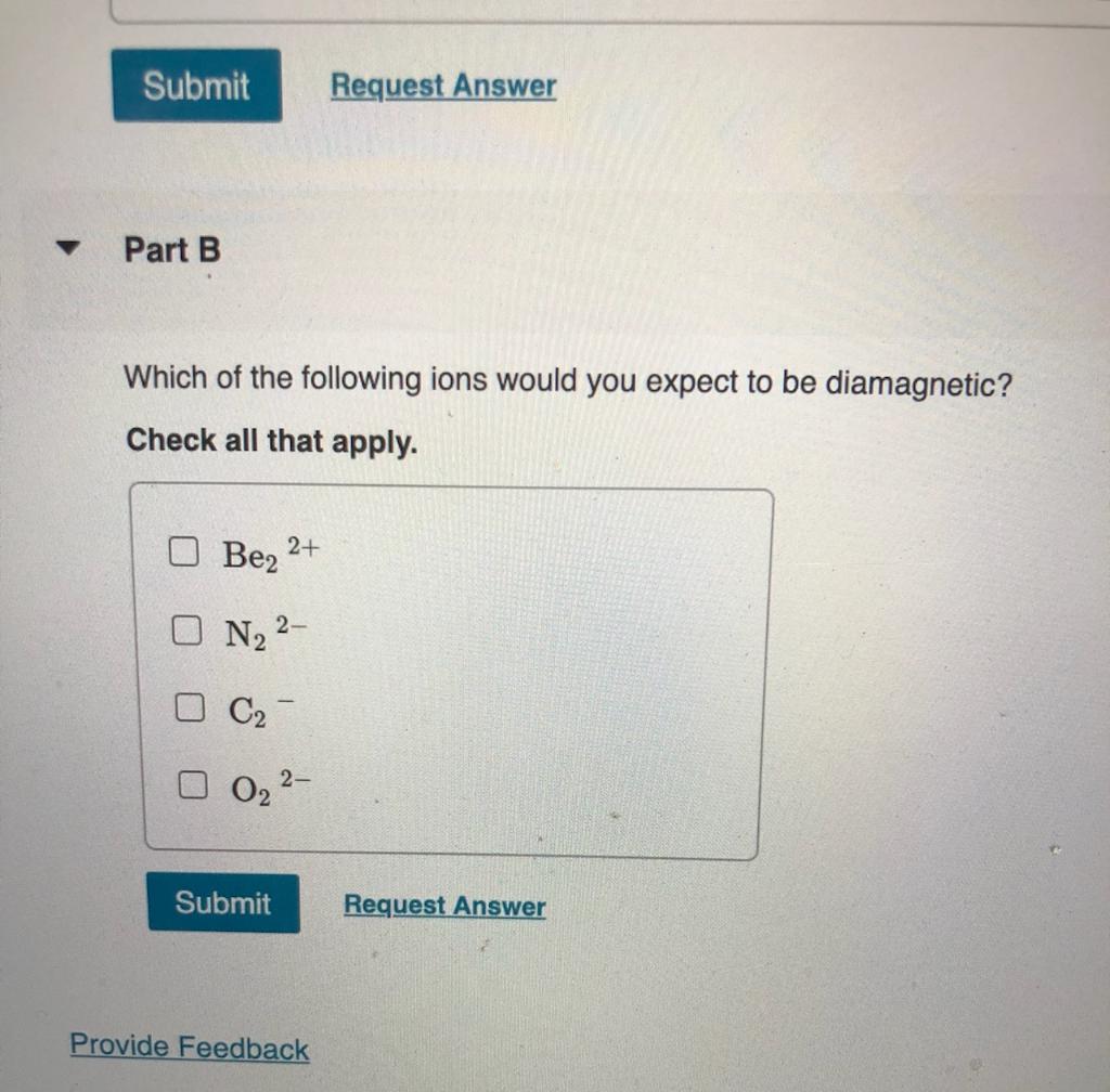 Solved Submit Request Answer Part B Which of the following | Chegg.com