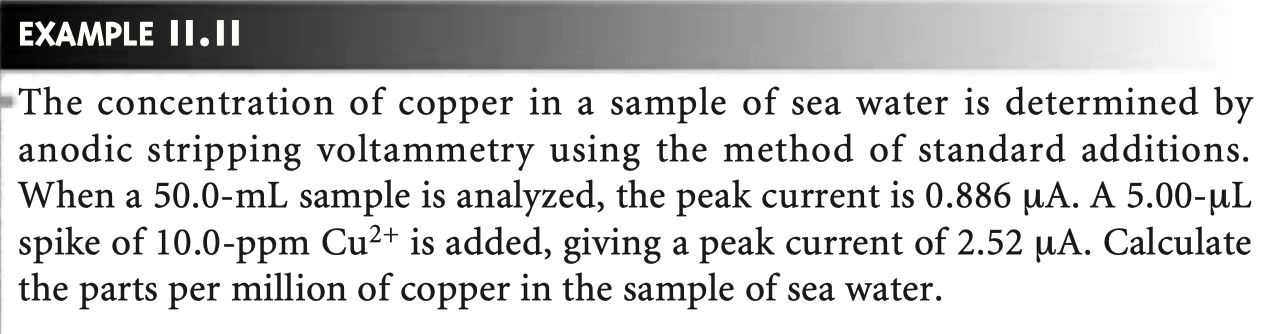 Solved The concentration of copper in a sample of sea water | Chegg.com