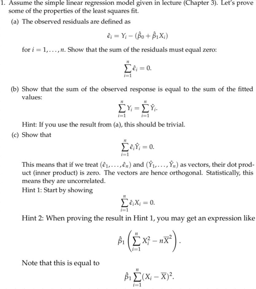 Solved Assume the simple linear regression model given in | Chegg.com