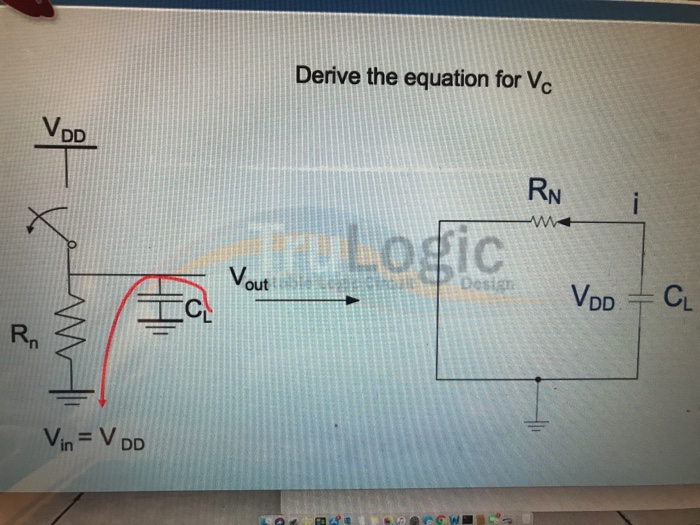 Solved Derive the equation for Vc RNi Logic out Rn in | Chegg.com