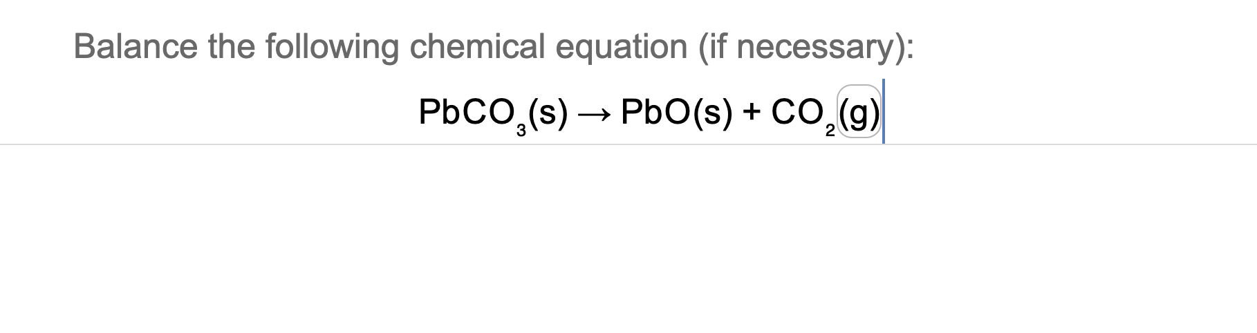 Solved Balance the following chemical equation (if | Chegg.com