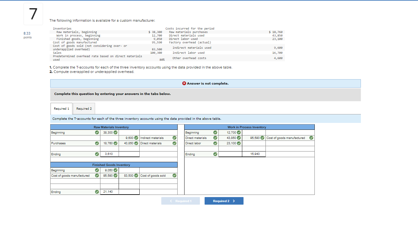 Solved Why is my answer still not complete? I have completed | Chegg.com