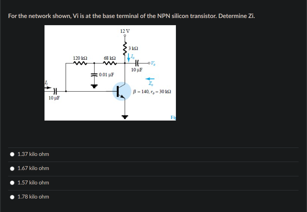 Solved A dc analysis of the source-follower network of the | Chegg.com