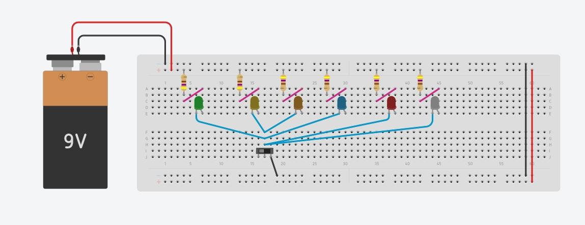 Solved 9V b) Complete the table below by measuring the | Chegg.com