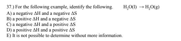 Solved 37.) For the following example, identify the | Chegg.com